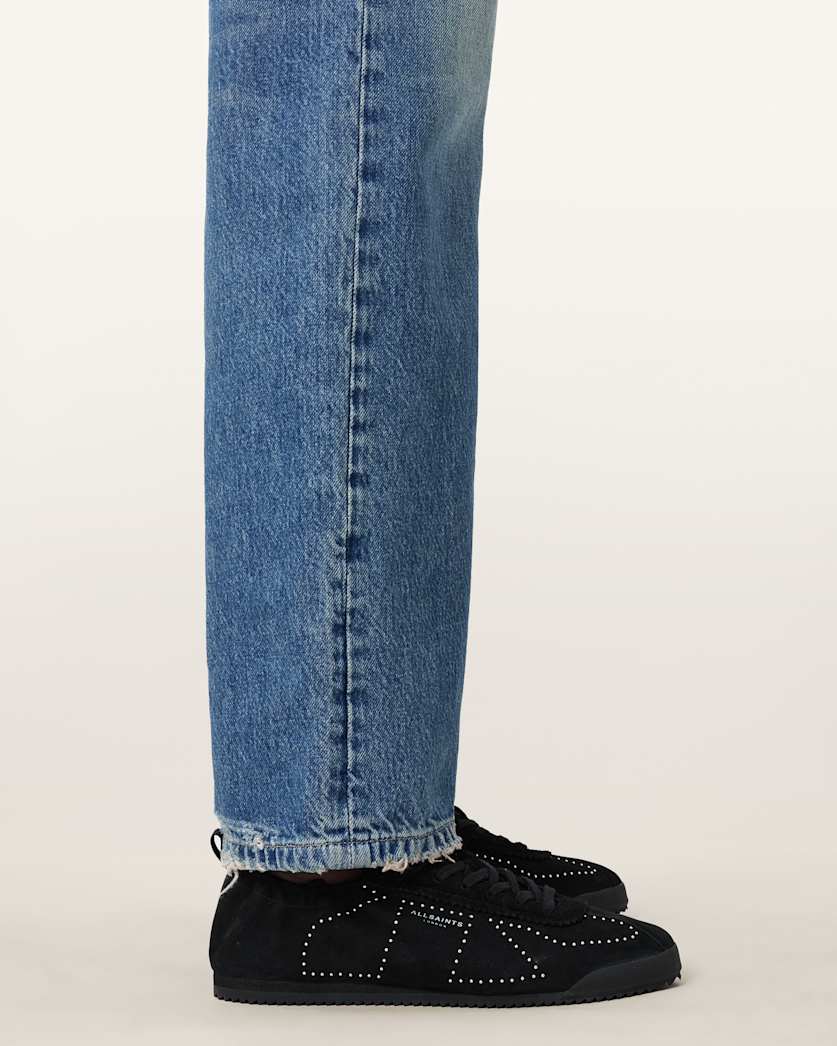 Kenny Studded Leather Runner Trainers Black | ALLSAINTS